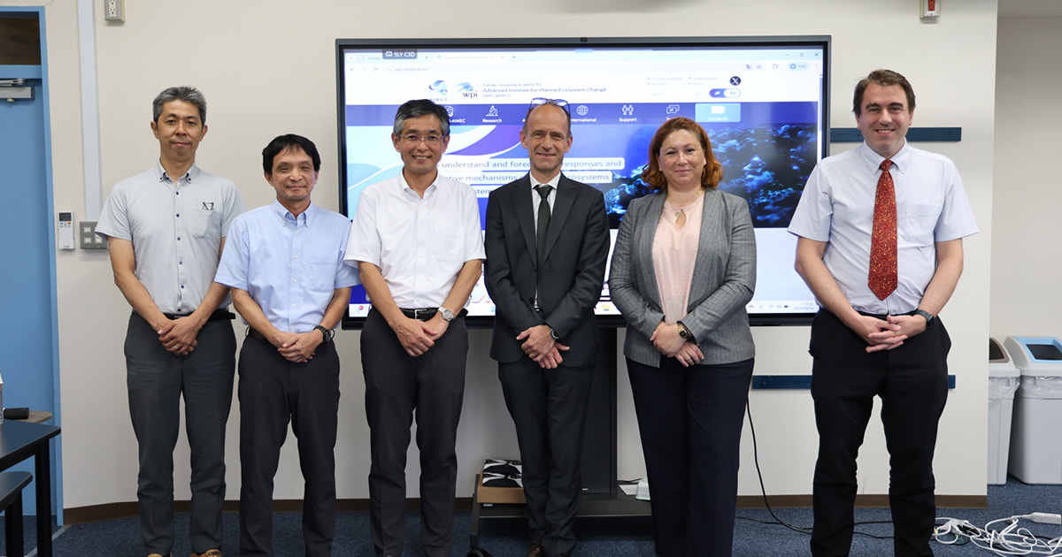 在日フランス大使館のXavier Bressaud参事官らがWPI-AIMECを訪問されました | 変動海洋エコシステム高等研究所（WPI-AIMEC）